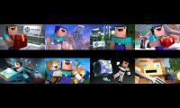MINECRAFT DERP ANIMATION. Randomized 8 episodes playing at once ...
