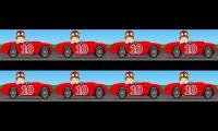 Number Counting Race Cars Layers - Youtube Multiplier