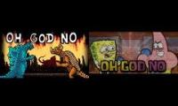Godzilla and Spongebob vs Anguirus and Patrick - Youtube Multiplier