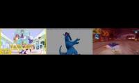 The Shadowbolts & Rarity Vs Dark Neon Charlie The Anteater Vs Holley ...
