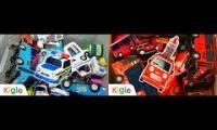Oh No Monster Police Frank Pat Heavy Vehicles Squad Tayo The Little Bus ...