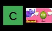 Have Fun Teaching Fruit Alphabet C is for Coconut - Youtube Multiplier