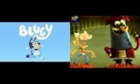 Bluey and The Marvelous Misadventures of Flapjack Theme Song Mashups ...