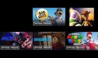 All 6 movies trailers playing at the same time part 3 - Youtube Multiplier