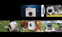 Washing machines getting destroyed by bricks - Youtube Multiplier