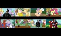 Annoying Goose MLP (8 parison on videos was played at the same time ...