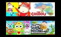 Sprunki Wolfoo Caillou and Jeffy - Youtube Multiplier
