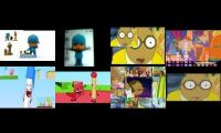Pocoyo VS BFDI VS Arthur Sparta Remix Nineparison - Youtube Multiplier