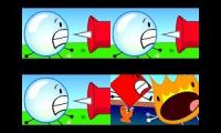 BFDI Screaming Quadparison 1 - Youtube Multiplier