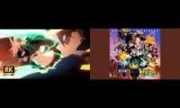Deku, Todoroki, and Bakugo vs Dark Might 4K Sakuga - MHA Movie 4 Youre ...
