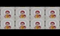 ran ran ru ronald mcdonald distorted but 8 of them! - Youtube Multiplier
