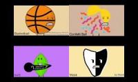 BFDI Auditions quadparison - Youtube Multiplier