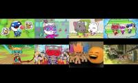 First 6 talking tom heroes,annoying orange,oggy E. at once up to faster ...