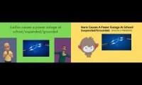 Caillou And Nano Cause a Power Outage at School/Suspended/Grounded ...